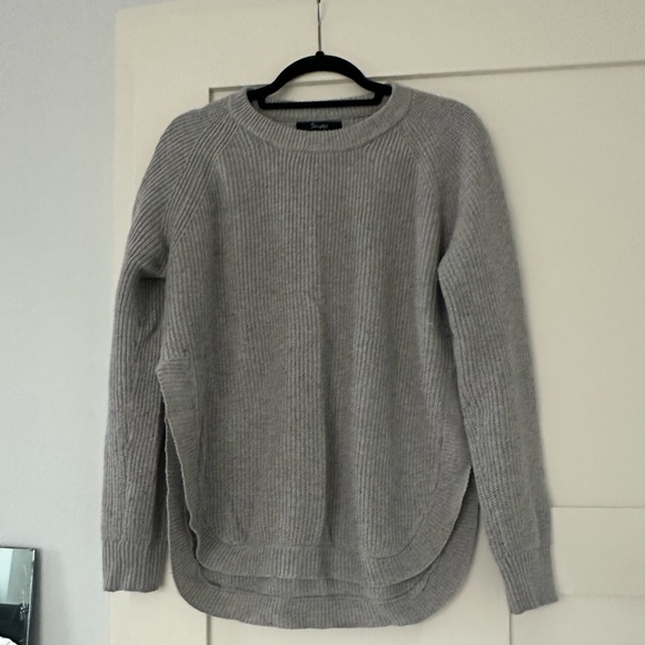 Amazon | Sweaters | Cute Warm Grey Sweater With Slit On The Side Side ...